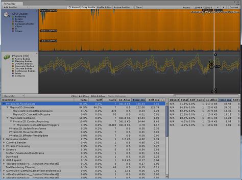 physics2d simulation performance issues 5 7fps issue not present with