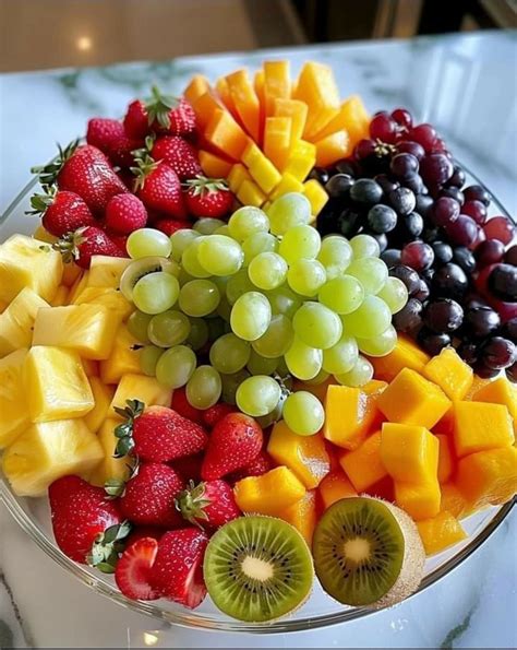 Rainbow Fruit Platter For Eid Table
