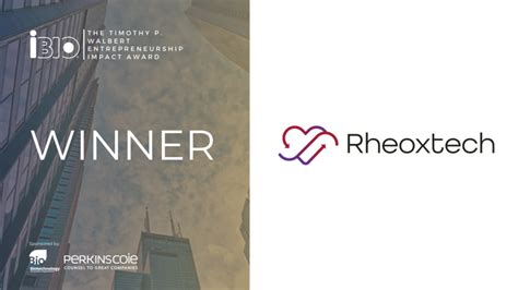 Illinois Biotechnology Innovation Organization Announces Rheoxtech As Winner Of Inaugural