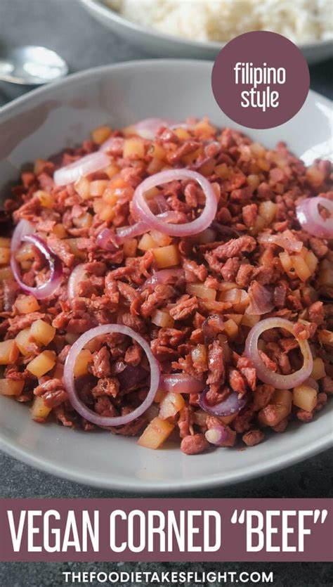 Vegan Corned “beef” Hash Filipino Style The Foodie Takes Flight