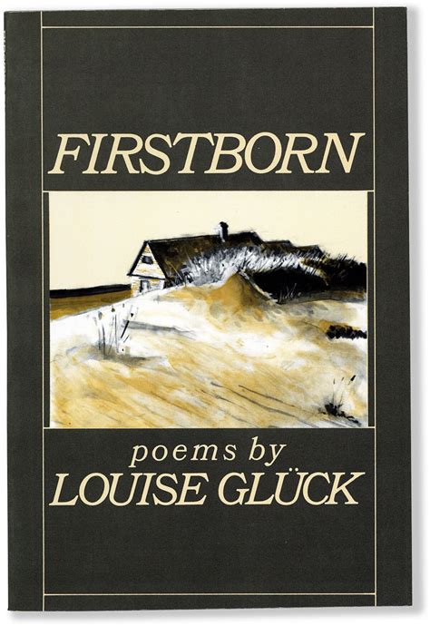 Firstborn Poems Louise GlÜck First Edition Thus