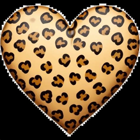 Leopard Print Heart Emoji Ai Emoji Generator