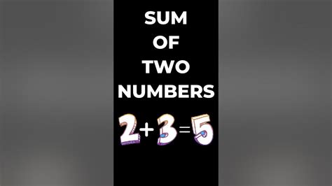 Python Program To Add Two Numbers Sum Of Two Numbers Addtion