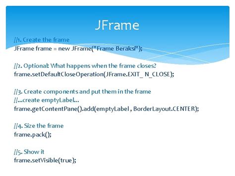 Java GUI Java GUI Konsep Graphical User