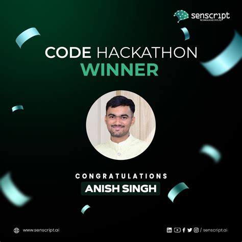 Senscript Technologies On Linkedin Codehackathon Winner Hackathon