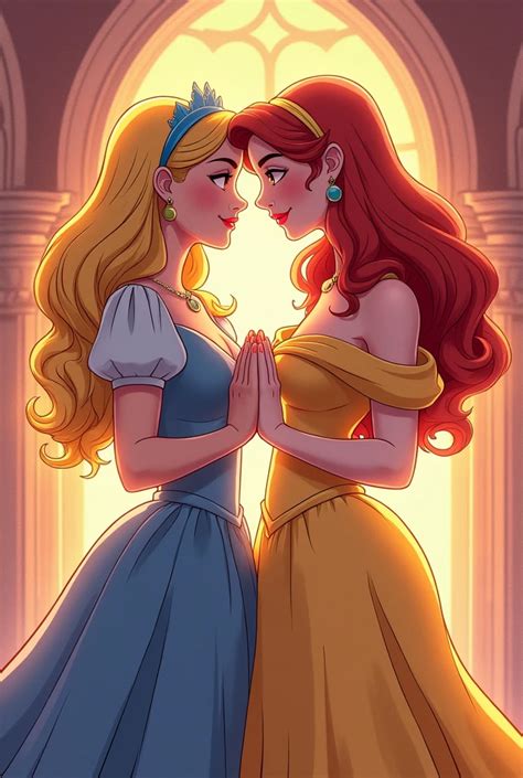 Create A Comics Of Disney Princesses Having Lesbian Seaart Ai