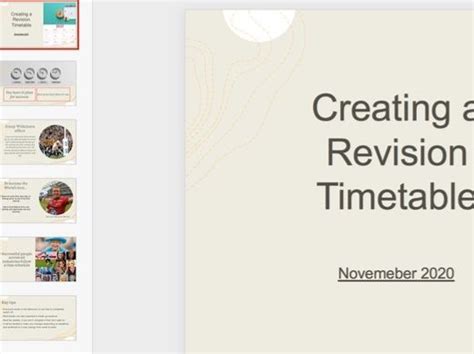 Year 11 Creating A Revision Timetable Teaching Resources