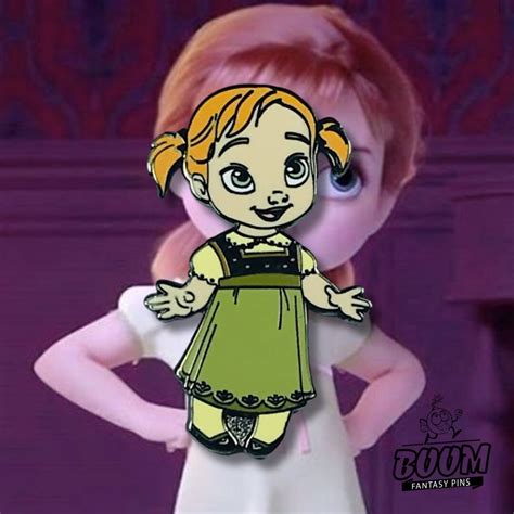 Anna Pin Anna Frozen Cute Disney Fantasy Pins For Disney Lovers Adorable Pins Hard Enamel