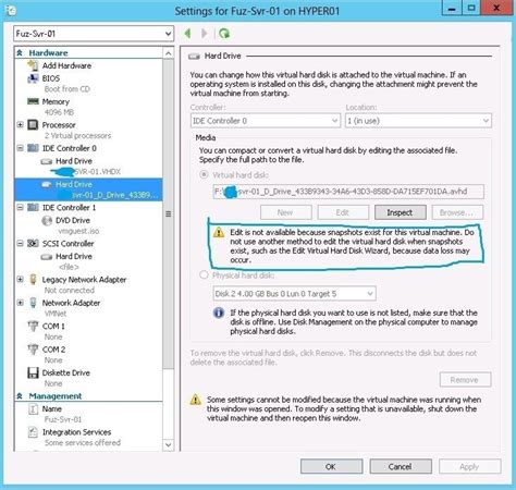 Vmware Hyper V Snapshot Issue Virtualization Spiceworks Community