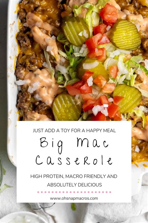 Big Mac Casserole Artofit