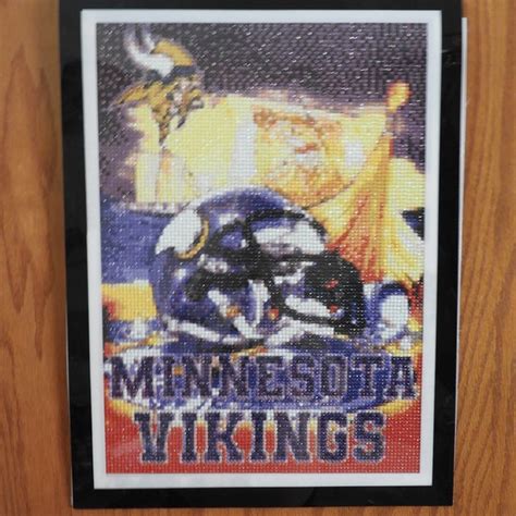 Diamond Painting Minnesota Vikings Etsy