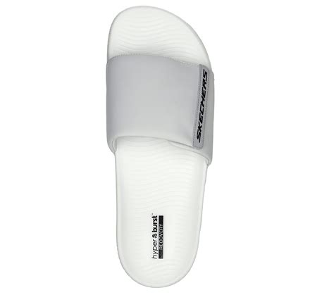 Skechers Greyblack Hyper Slide Mens Slide In Sandal Style Id 229040