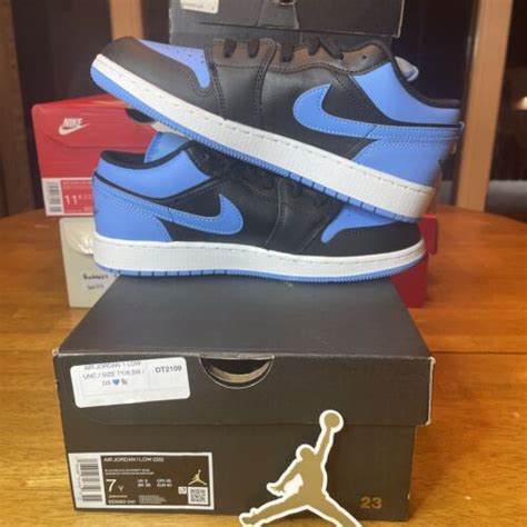 Size 7y Jordan 1 Low University Blue Gs Nwb Ebay