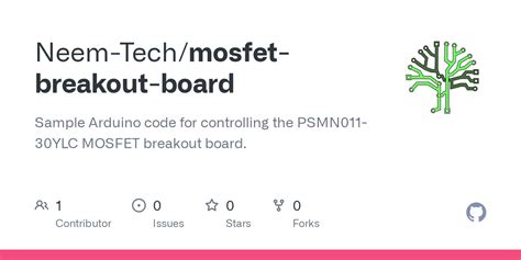 GitHub Neem Tech Mosfet Breakout Board Sample Arduino Code For Controlling The PSMN YLC