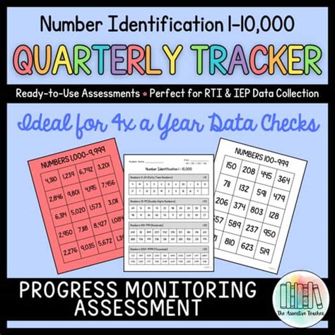 Number Identification 110000 Progress Monitoring Special