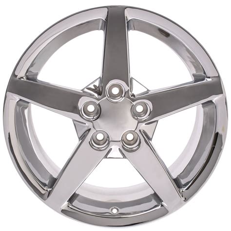 C6 Corvette 5 Spoke Replica Wheels Chrome Surf City Corvettes