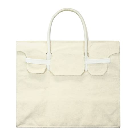 Slow And Steady Wins The Race — Rectangular Bag Natural Canvas