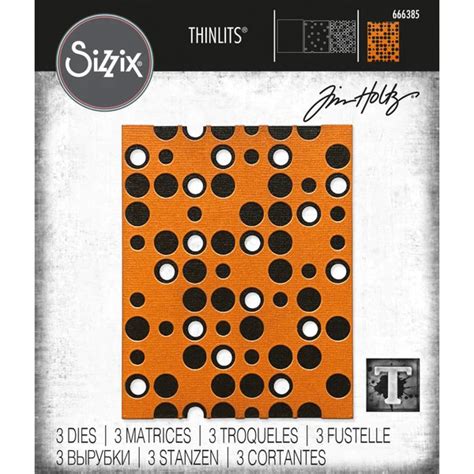 Sizzix Thinlits Dies By Tim Holtz 3 Pc Layered Dots 666385 Shopee Philippines