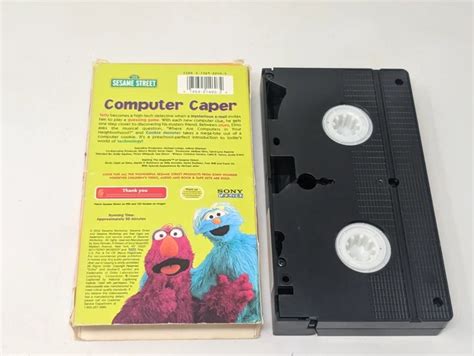 Vintage Sesame Street Computer Caper Vhs 2002 Video Nostalgia