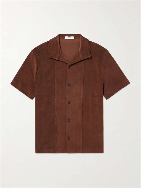 Panelled Cotton Terry Shirt Von Mr P Für Herren Mr Porter