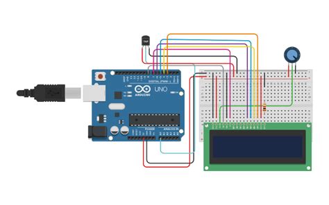 Circuit Design Exp 6 Temp Sensor Tinkercad