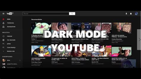 How To Enable Dark Mode On Youtube Youtube