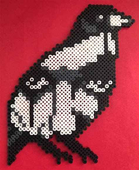 The Crow Eric Draven Brandon Lee Perler Bead Pixel Art Handmade Crafted