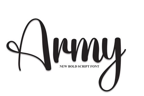 Army Regular Premium Font