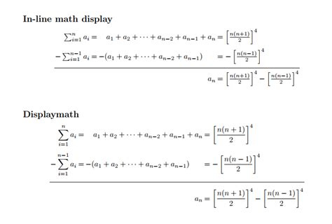 Align Summation Subtraction Formatting TeX LaTeX Stack Exchange