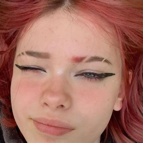 Eyebrow Cut Red Eyebrows Dye Eyebrows Make