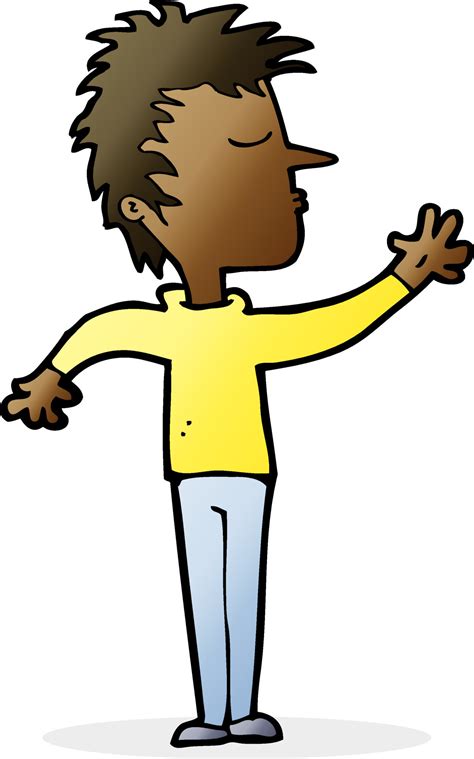 Cartoon Dismissive Man 12277608 Vector Art At Vecteezy