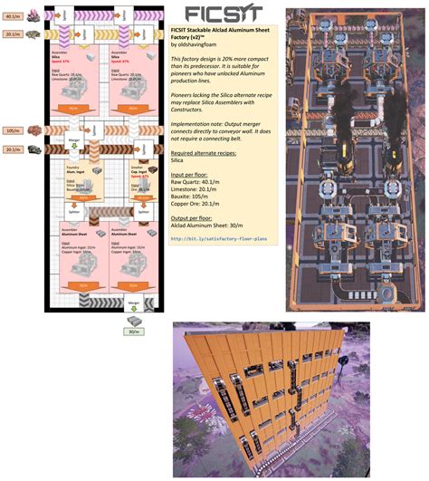 Stackable Alclad Aluminum Sheet Factory Floor Plan V2 Rsatisfactorygame