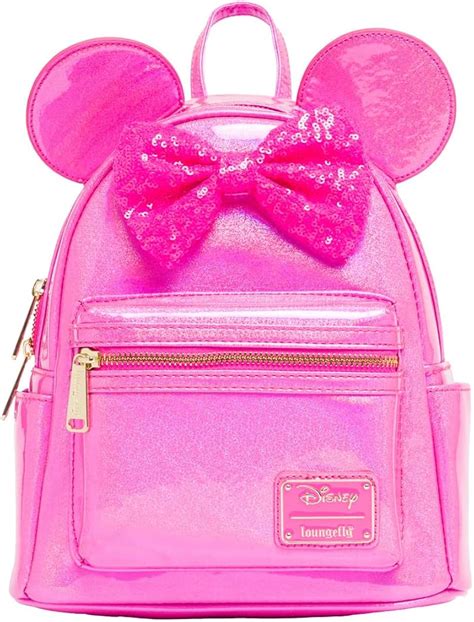 Loungefly Disney Minnie Mouse Glitter Sparkle Womens Double Strap