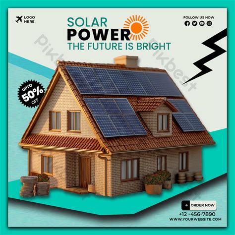 Solar Panel Template Square Post Psd Free Download Pikbest
