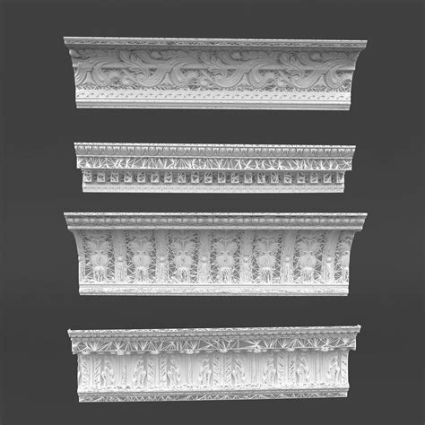 Classic Ceiling Pattern 06 3d Model By Nvere