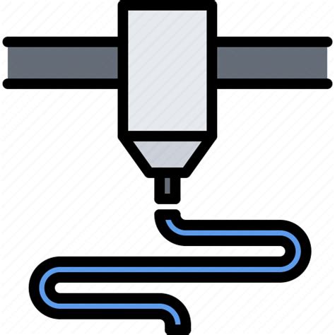 3d Gadget Material Plastic Printer Printing Technology Icon