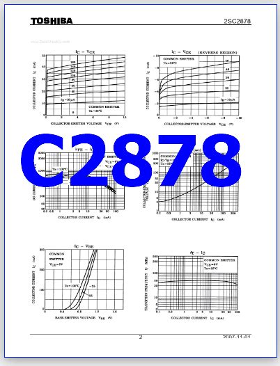 C2878 Pdf Datasheet 20v 03a Npn Transistor 2sc2878