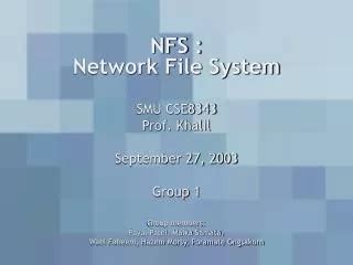 PPT NETWORK FILE SYSTEM NFS PowerPoint Presentation Free Download ID 3423603