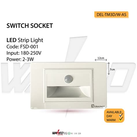 Switch Socket With Sensor Waked Electric