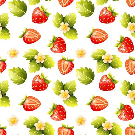 Colorful Strawberry Pattern For Design Projects 68477380 Vector Art At