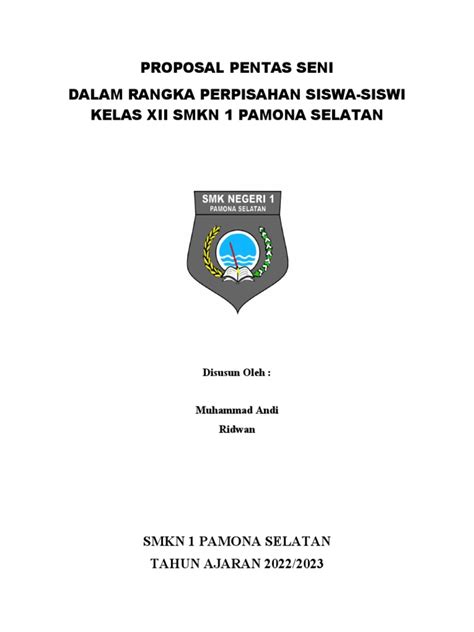proposal pentas seni andi dan ridwan pdf