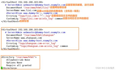 Apache虚拟主机配置 Csdn博客