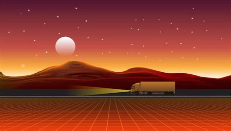 Premium Vector Geometric Landscape