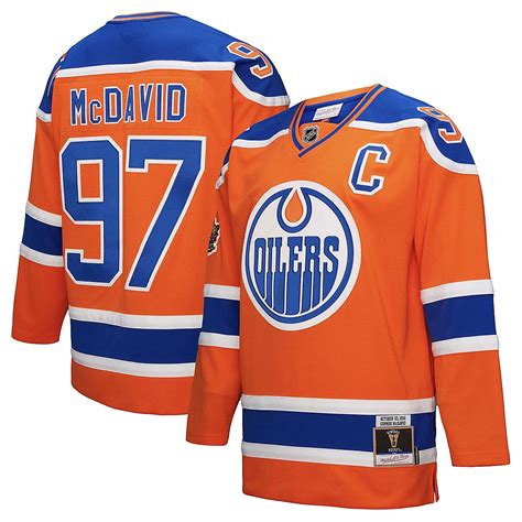 Mitchell Ness Connor Mcdavid Edmonton Oilers Power Play Jersey Academy