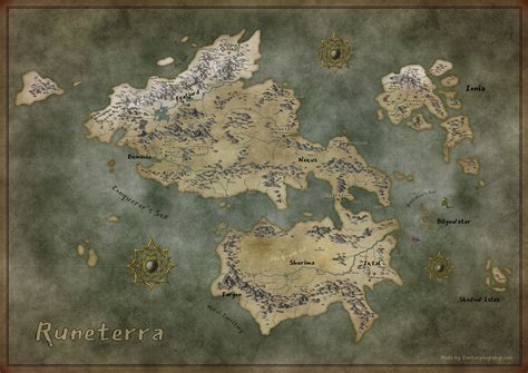Map Of Runeterra League Of Legends Rwonderdraft