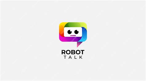 Premium Vector Chat Bot Logo Design Vector Illustration