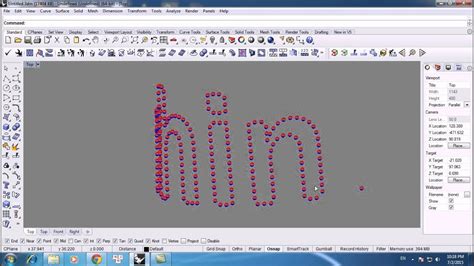 Rhinoceros With Simple Rhino Script YouTube