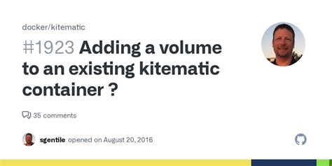 Adding A Volume To An Existing Kitematic Container Issue Docker Kitematic GitHub