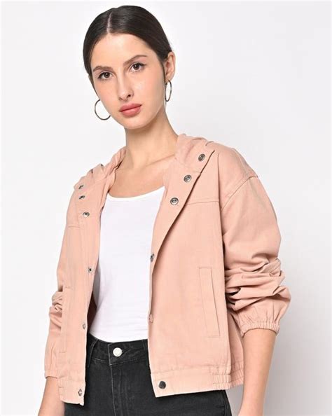 Button Down Hoodie With Slip Pockets Jiomart