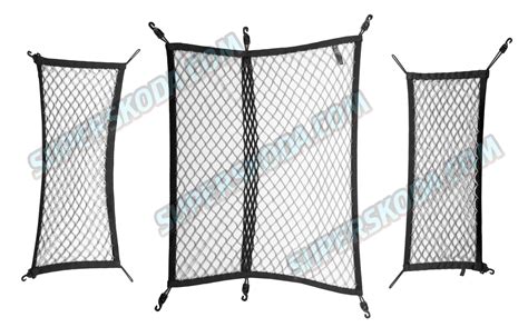 Superb Iii Limousine Original Skoda Boot Netting System Silver